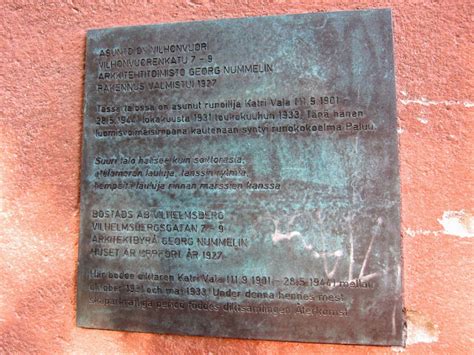 Hän Asui Täällä Katri Vala