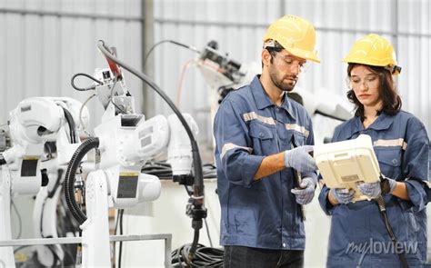 Male Industrial Engineer Using Remote Control Board To Check • Adesivos Para A Parede Faz Tudo