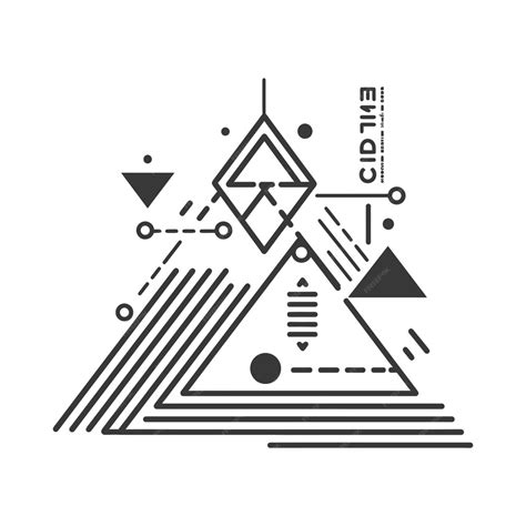 Geometric Abstract Art With A Modern Design Premium Ai Generated Vector