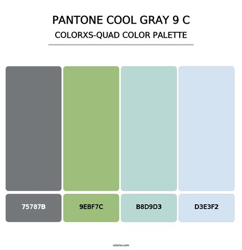 Pantone Cool Gray C Color Palettes Colorxs Com