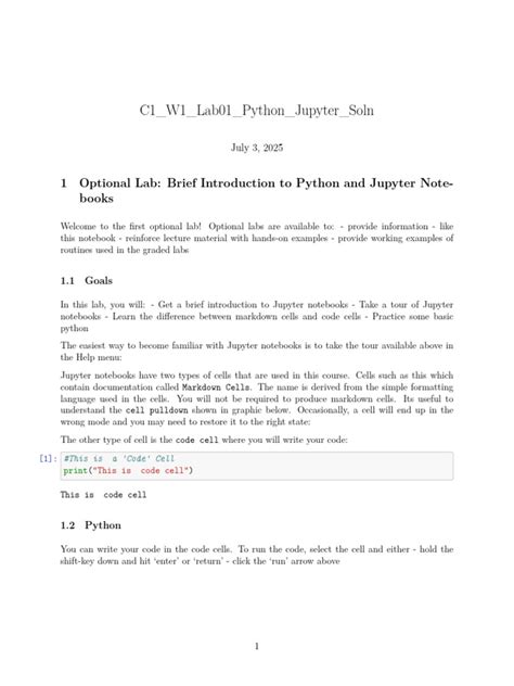 C1 W1 Lab01 Python Jupyter Soln Pdf