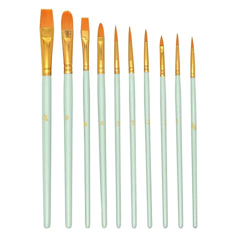 Big Deals！ Lloopyting Round Tip Brushes Nylon Brushes Artist Wood