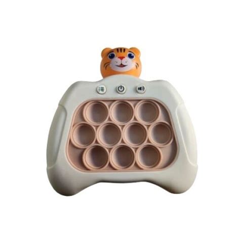 Electronic Pop It Game Controller Sensory Toy White Tiger