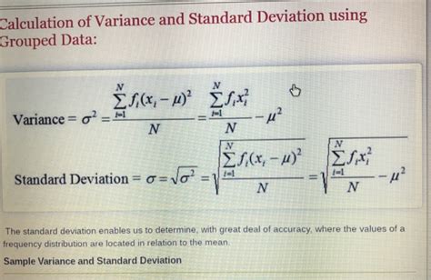 Variance Shortcut Formula