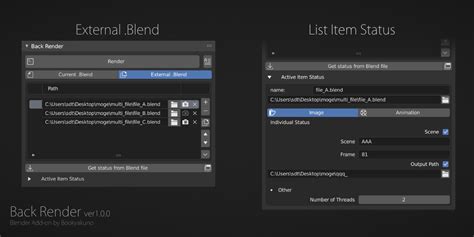 back render [batch rendering] released scripts and themes blender