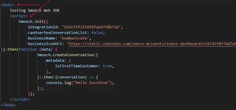 Sunshine Integration · Developer Docs Kommunicate