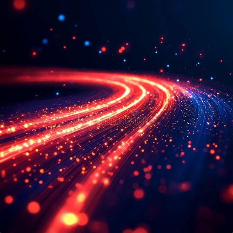 Colorful Light Trails Create A Dynamic Visual Effect In A Dark Setting Generative Ai Stock