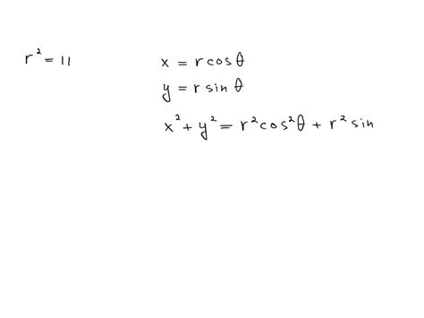 Solved The Given Polar Equation Is R 2 Secθ We Need To Find The