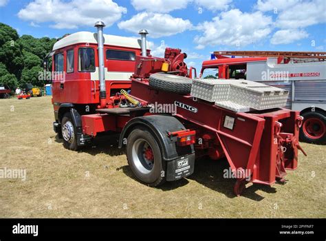 A 1984 Erf C Series Lorry Cab Parked On Display At The 47th Historic Vehicle Gathering