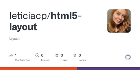 GitHub Leticiacp Html5 Layout Layout