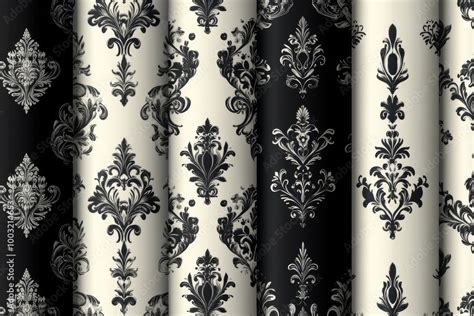 Design Of Luxury Products Modern Illustration Of A Damask Pattern In