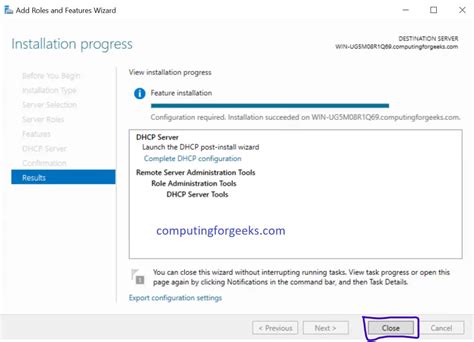 Install And Configure DHCP Server On Windows Server 2019 ComputingForGeeks