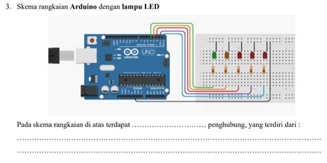 Skema Rangkaian Arduino Dengan Lampu LED StudyX