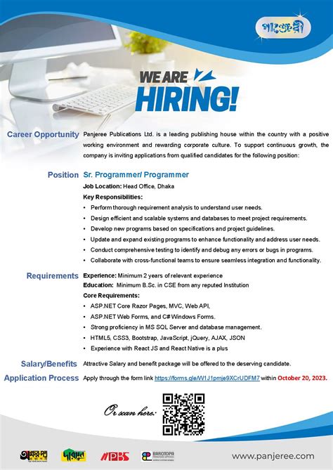 Miraj Morshed Chowdhury On Linkedin Hiring Programmer Career Panjeree Job Programming