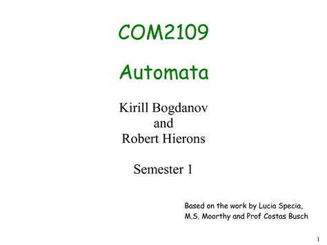 Solution 1 Automata Deterministic Finite Automata And Regular