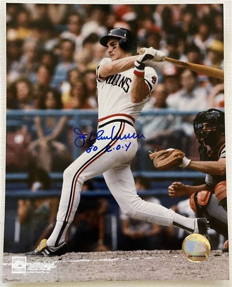 Joe Charboneau Signed Autographed 1980 Al Roy Glossy 8x10 Photo