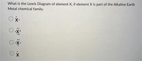 Solved What Is The Lewis Diagram Of Element X If Element X Chegg Com