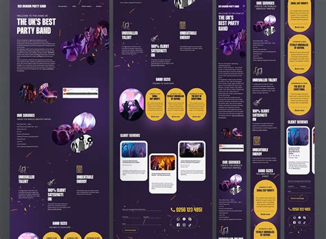 Website Project Ux Ui Design Rwd Best Music Band A Feretycka Portfolio