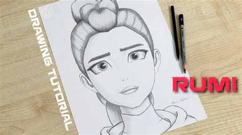 How To Draw Rumi From Kpop Demon Hunters Easy How To Draw Rumi`s Face