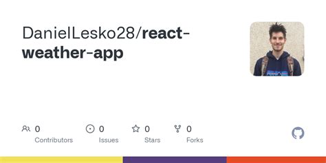 github daniellesko28 react weather app