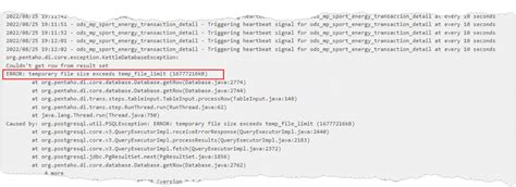【kettle And Postgresql】temporary File Size Exceeds Tempfilelimit解决办法