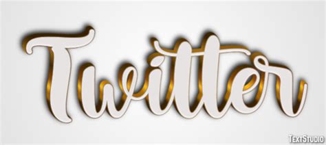 Twitter Text Effect And Logo Design Social Network
