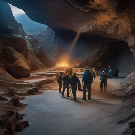 Viaje Al Centro De La Tierra Exploradores Aventureros Adentrándose En
