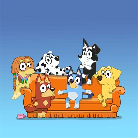 Friends Bluey Cute Cartoon Wallpapers Old Cartoon Shows Disney Fan Art
