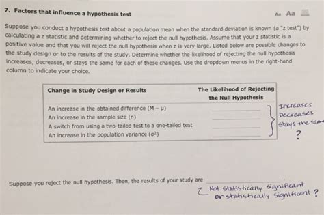 Solved Suppose You Conduct A Hypothesis Test About A