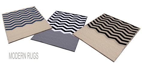 second life marketplace lisp modern rugs set of 3 chevron