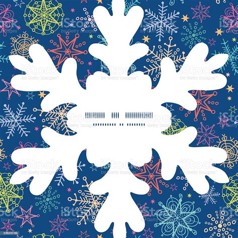 벡터 색상화 낙서 Snowflakes 크리스마스 눈송이 실루엣 패턴 프페임 카드 0명에 대한 스톡 벡터 아트 및 기타 이미지 0명 12월 1월 Istock
