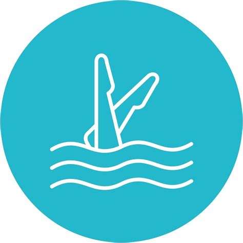 Premium Vector Synchronised Swimming Vector Illustration Style