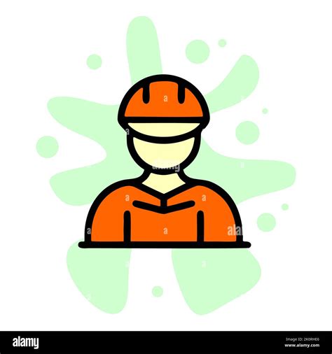 Construction Engineer Icon Outline Construction Engineer Vector Icon For Web Design Isolated On