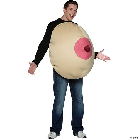 Giant Boob Adult Costume Funny Gag Halloween Cosplay Party Outfit Fo