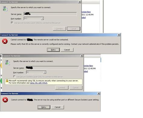 Solved Wsus Server Console Failed To Connect To Downstream Server
