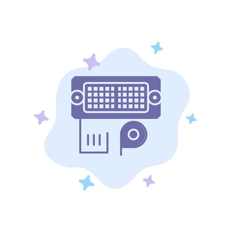 Adapter Connection Data Input Blue Icon On Abstract Cloud Background Vector Art At Vecteezy