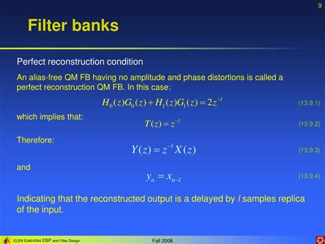 ppt lecture 13 multirate processing and wavelets fundamentals
