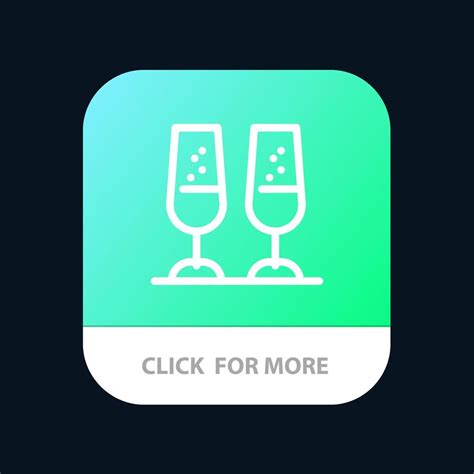 Celebration Champagne Glasses Cheers Toasting Mobile App Button Android