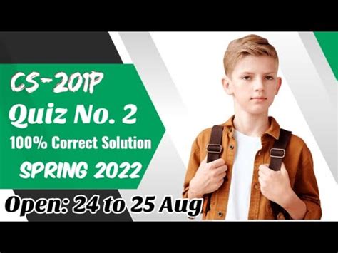 Cs P Quiz No Correct Solution Spring Cs P Quiz YouTube