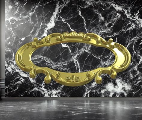 🖼️ Symmetrical Rococo Oval Frame Without Support Stl・ Stl File For 3d Printing・cults