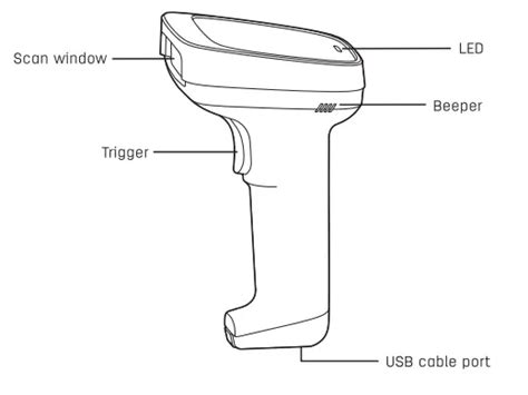 Deli E14953w Handheld Barcode Scanner User Manual