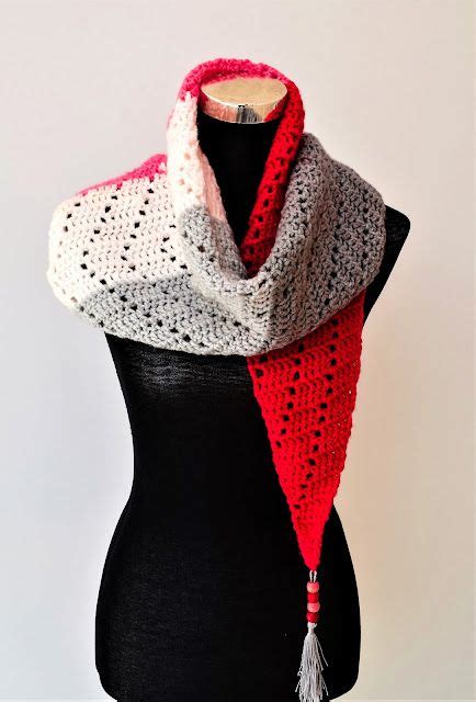 Half Diamonds Scarf Scarf Crochet Pattern Crochet Scarves Scarf