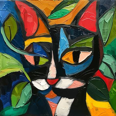 보타니컬한 개와 고양이의 그림을 앙리마티스 화풍으로 그려주는 프롬프트 오픈프롬프트 Openprompt