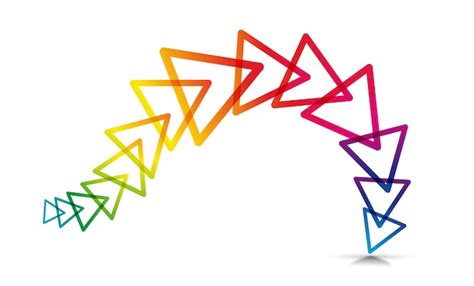 Premium Vector Abstract Geometric Background With Arrows And Triangles In Movement Vector