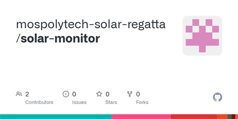 GitHub Mospolytech Solar Regatta Solar Monitor