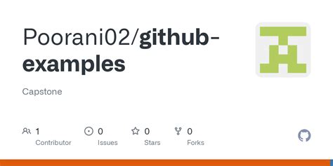Github Poorani02 Github Examples Capstone