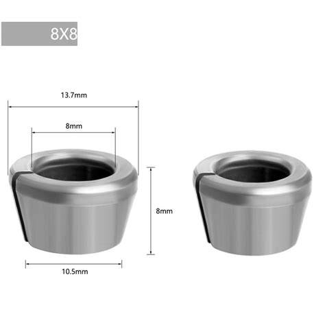qiya 6mm 6.35mm 8mm 9mm 10mm Collet Chuck Adapter Engraving Trimming ...