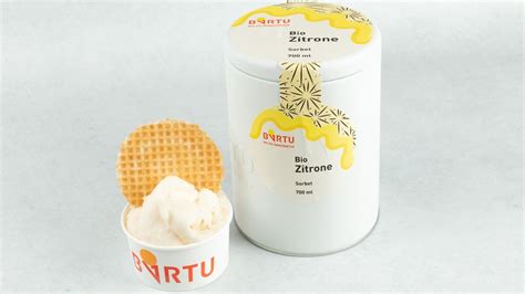 Zitrone Sorbet 700ml Bartu Bio Eis Türkenstrasse