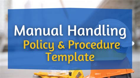 Manual Handling Policy Procedure Template Work Safety QLD Manual Handling Policy Procedure Template Work Safety QLD