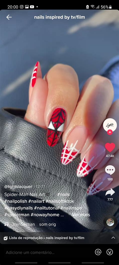 Spiderman Nail Inspo Acrylic Nails Yellow Superhero Nails Short